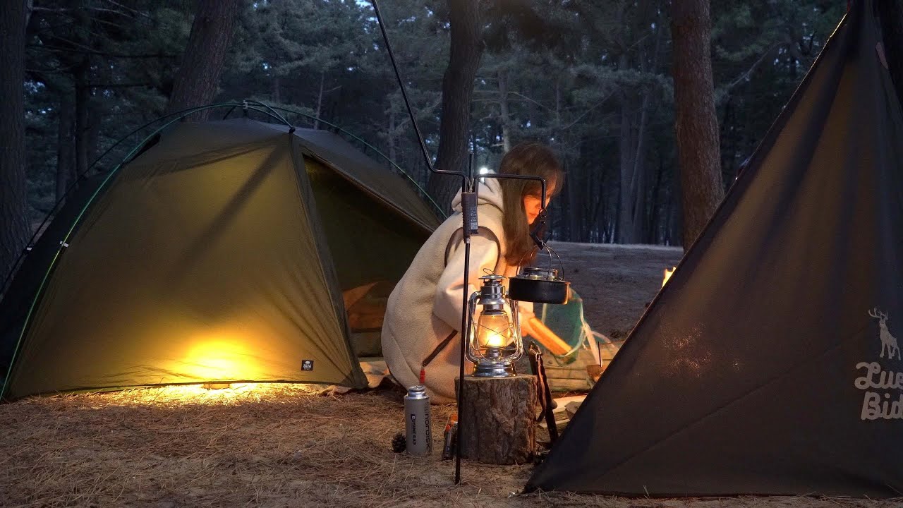 미니멀 장비와 최고의 장소, 완벽히 나를 위한 솔로캠핑ㅣsolo camping - YouTube