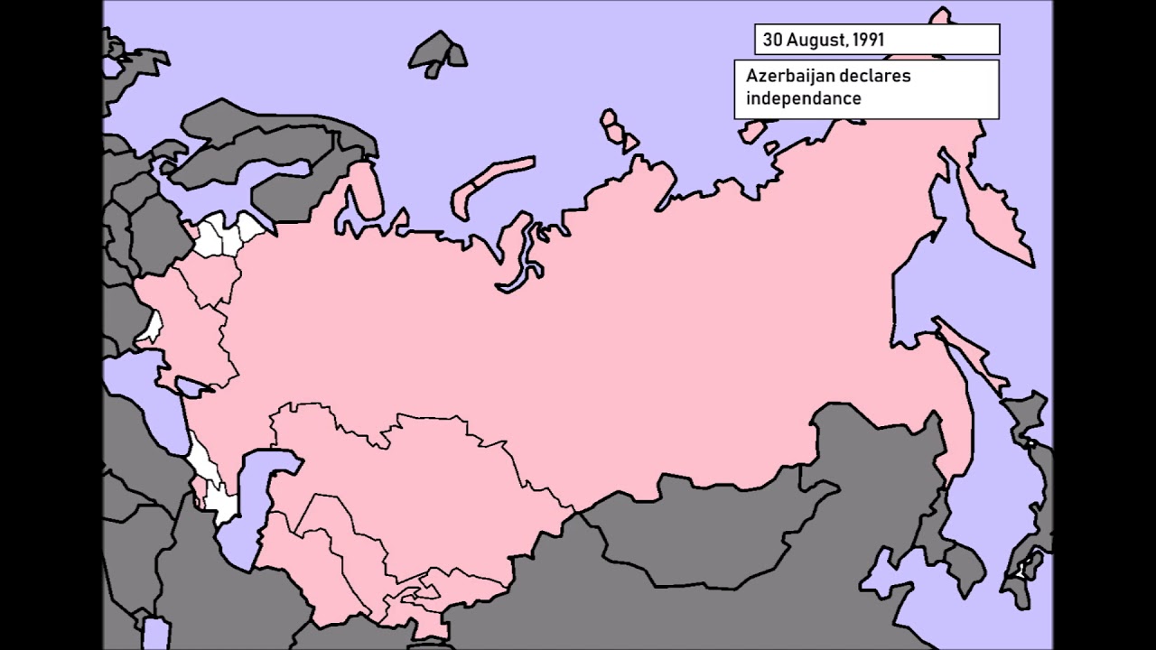 Disbandment of the USSR - 1990 to 1991 - YouTube