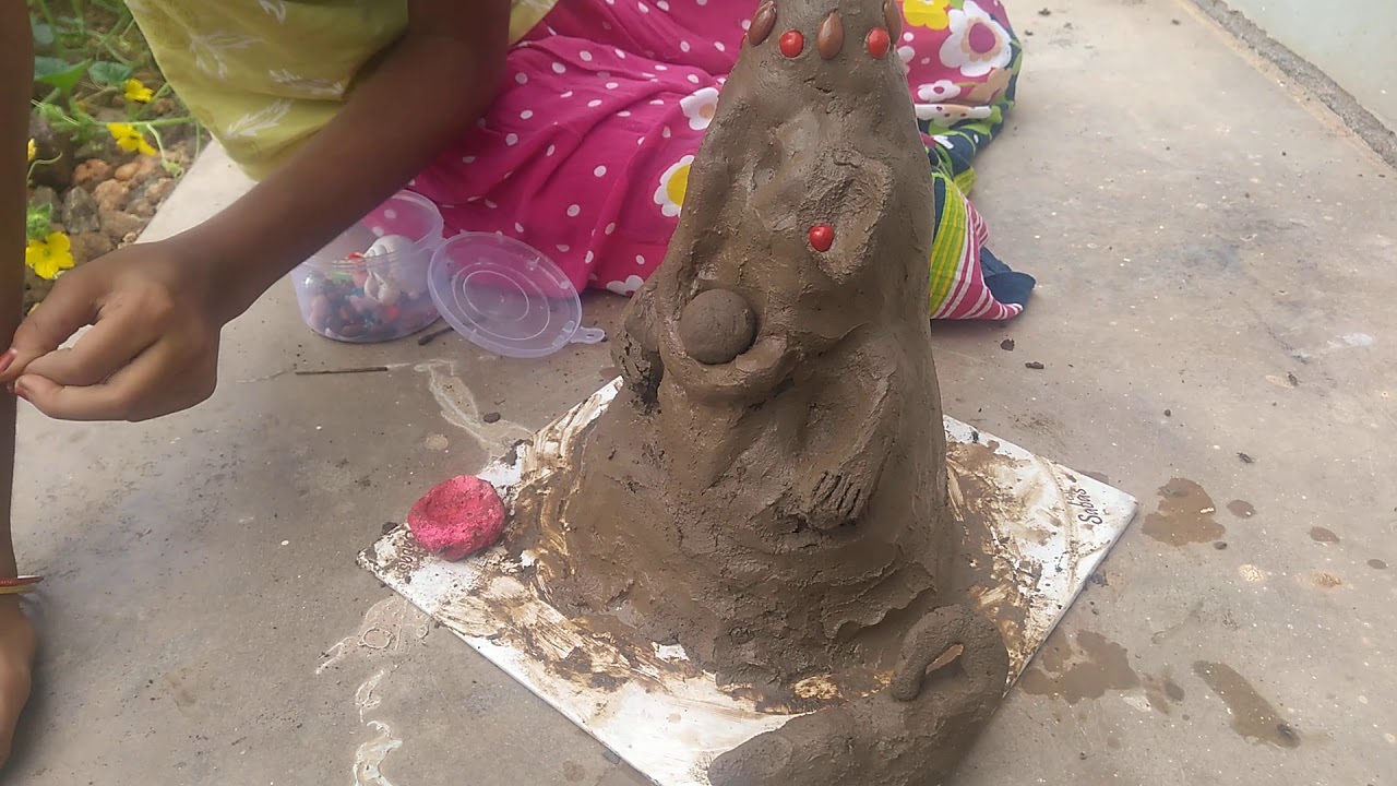 How to make clay seed Pillaiyar - YouTube
