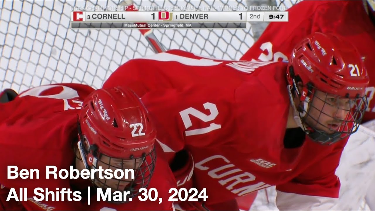 Ben Robertson (COR21) | All Shifts | Cornell Univ. vs. Univ. of Denver ...