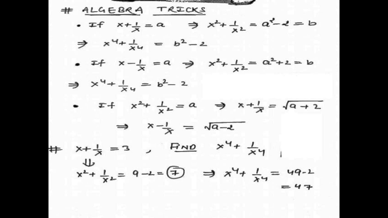 || Tricky Questions Algebra || Team JwalaJosh || - YouTube