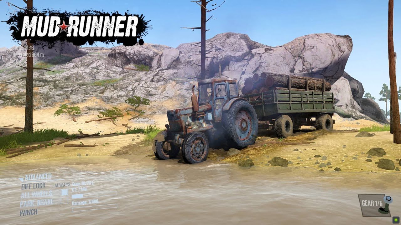 Old rusty T-40 Tractor MOD - Spintires Mudrunner - YouTube