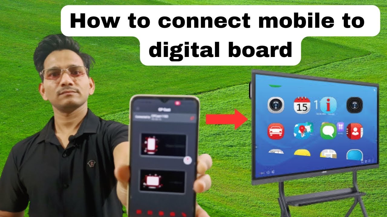 How to connect mobile to digital board || Smart board connect to phone ...