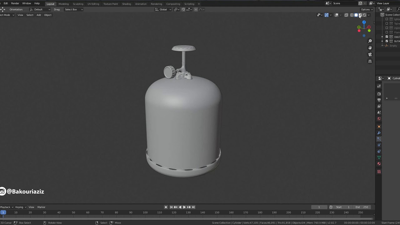 Cooking simulation in blender - YouTube