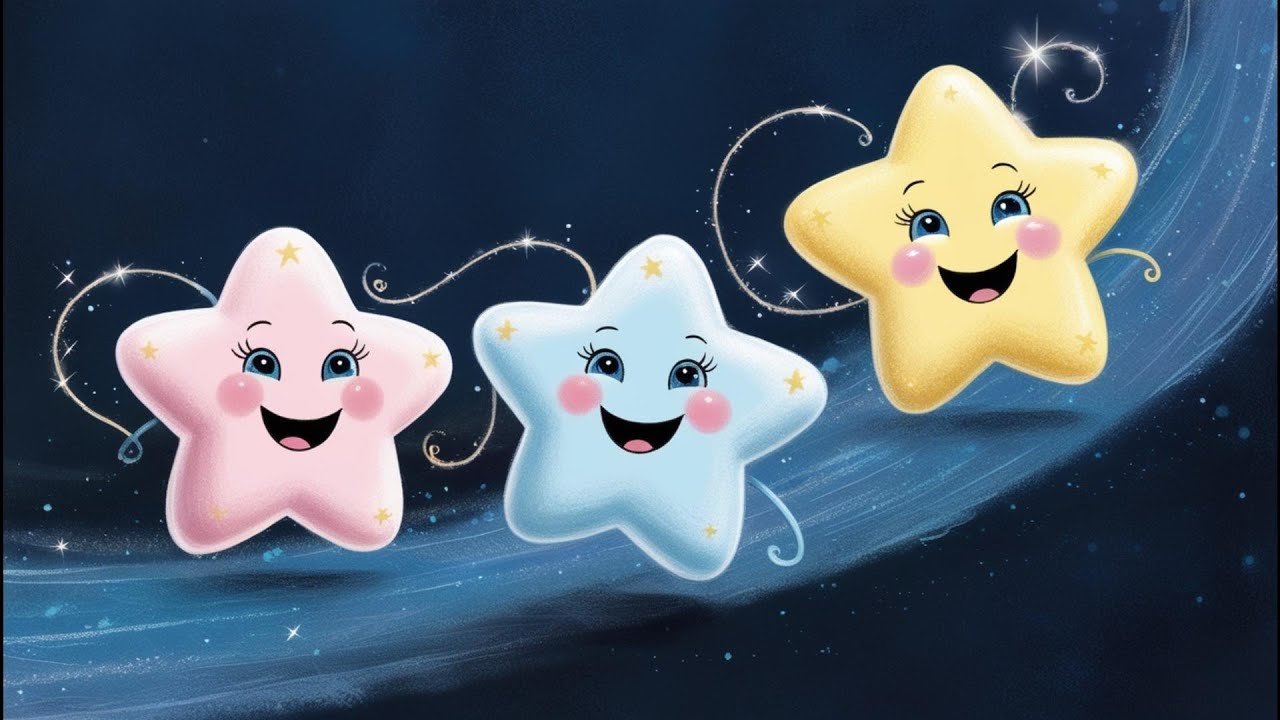 "Three Little Stars Dancing in the Sky: Fun Kids Song Adventure!" - YouTube