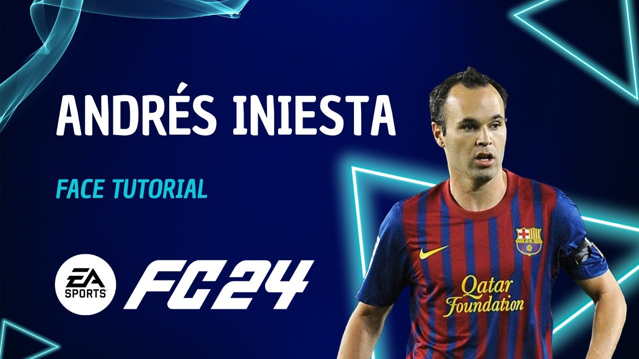EA FC24 Player Creation Guide: ANDRES INIESTA Lookalike Face Tutorial ...