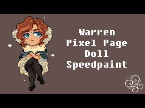 Pixel Page Doll II Speedpaint - YouTube