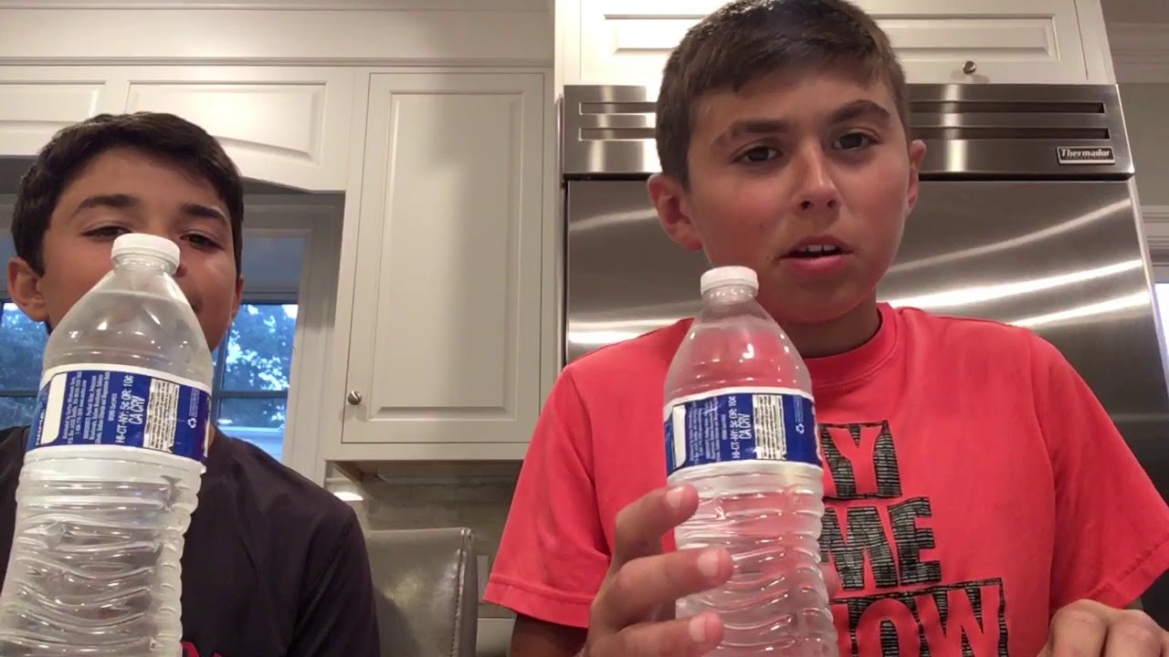 Water chugging contest! - YouTube