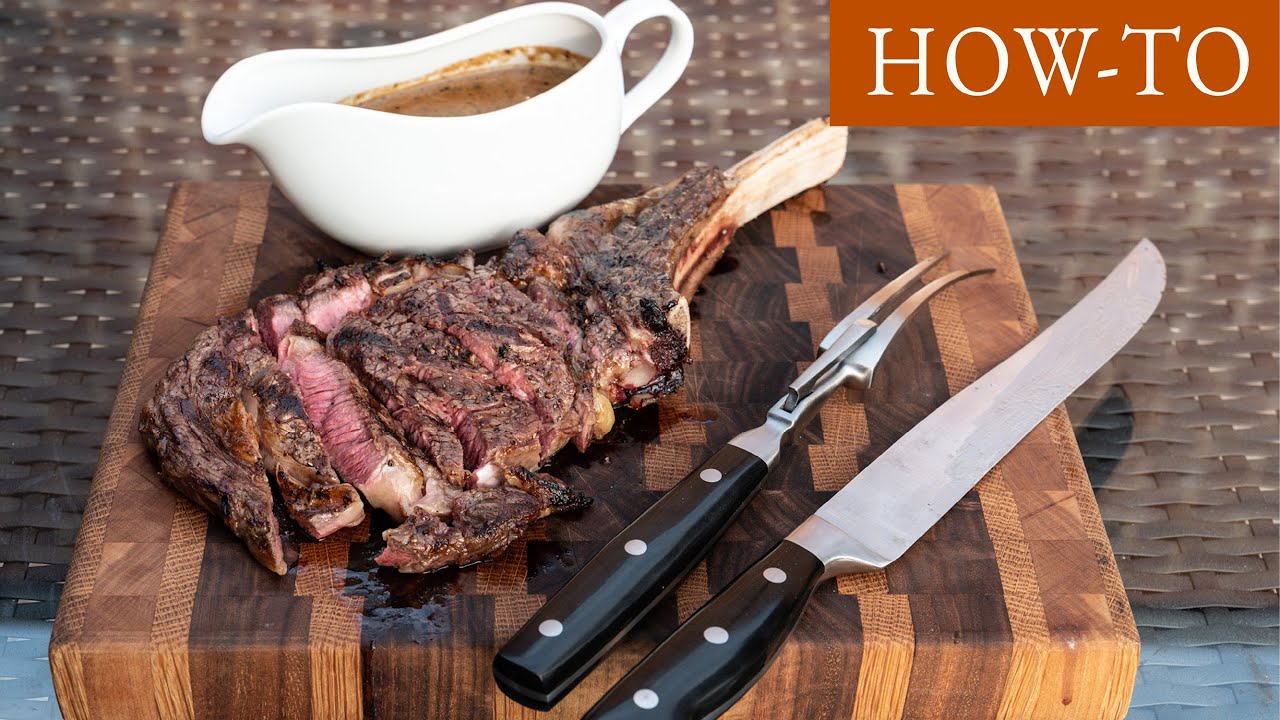 16oz Dry Aged Bone-In Rib Eye Steak How-to Demo - YouTube