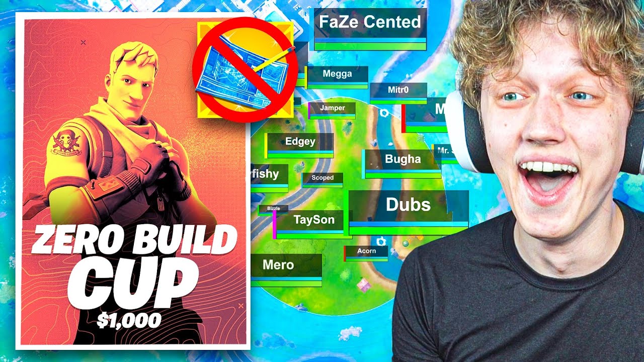 I Hosted a ZERO BUILD Tournament for $100 in Fortnite... (no building ...