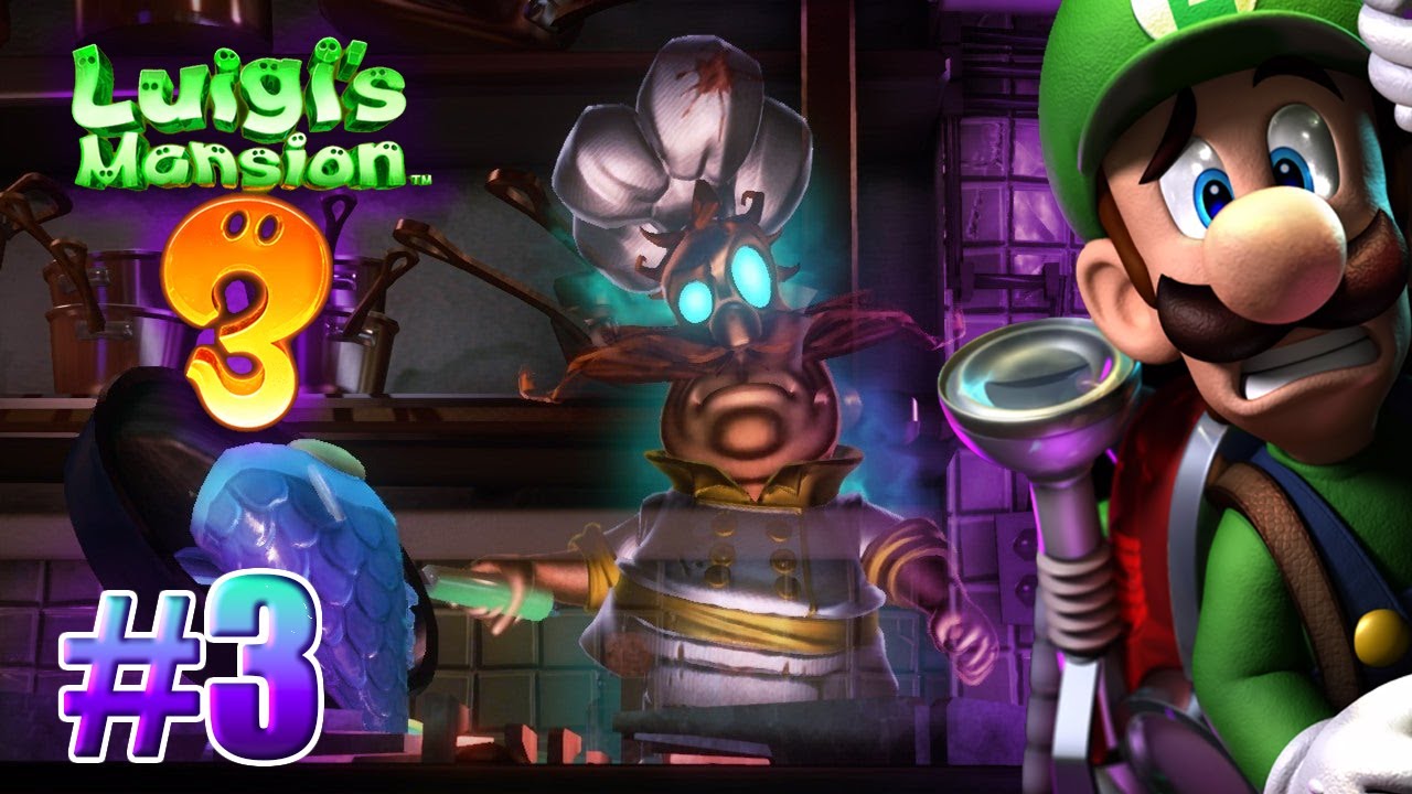 Luigi's Mansion 3 #3 {2F - Mezzanine - Chef Soulfflé 100%} 🐟 - YouTube