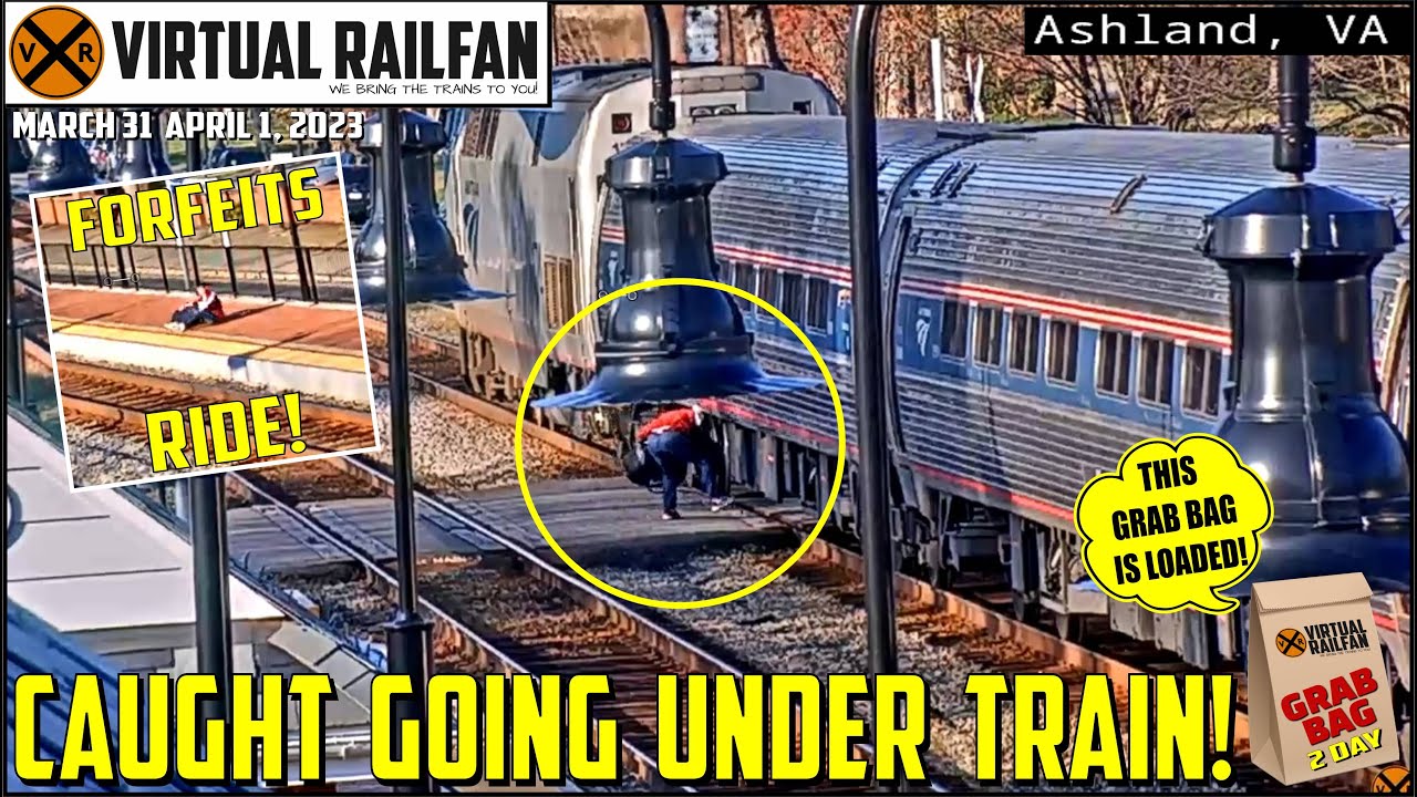 CRAWL UNDER A TRAIN AND GET CAUGHT, NO RIDE FOR YOU! DARWIN GETS A ...