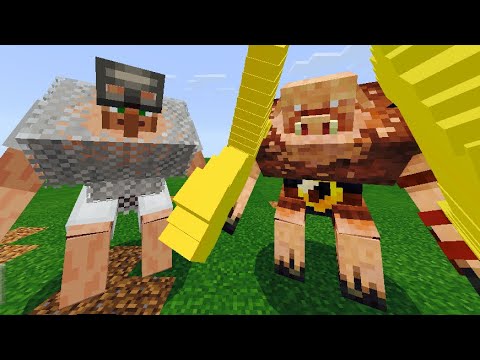 Mutant Villager Vs. Mutant Piglin Brute in Minecraft PE - YouTube