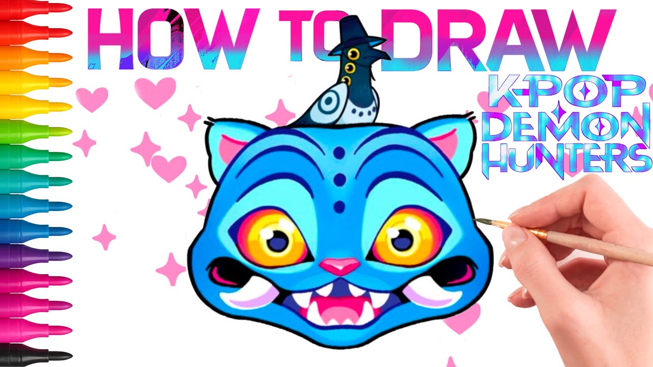 How to Draw Derpy Tiger & Pip Easy | K-Pop Demon Hunters Step-by-Step ...