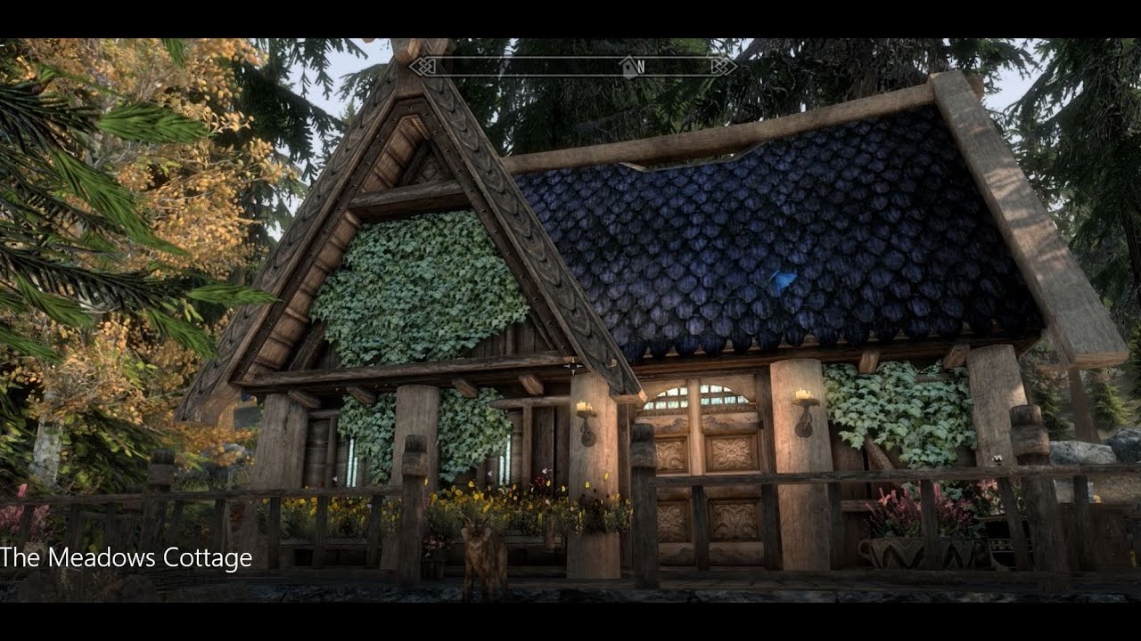The Meadows Cottage - Skyrim Special Edition House Mod - YouTube