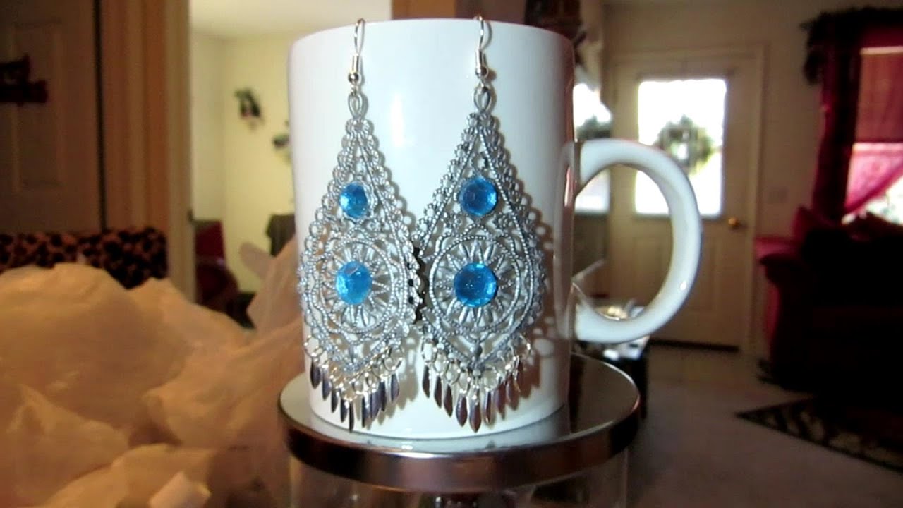 SILVER PAINTED FILIGREE EARRINGS TUTORIAL - YouTube
