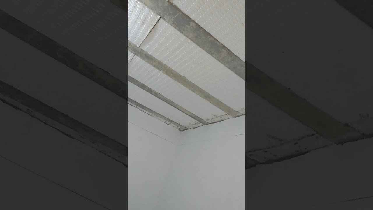 como colocar forro de gesso com tabica de gesso - YouTube