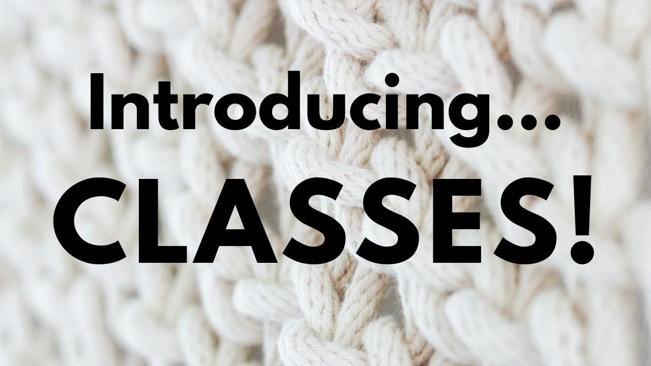 Introducing...Learn to Knit Classes! - YouTube