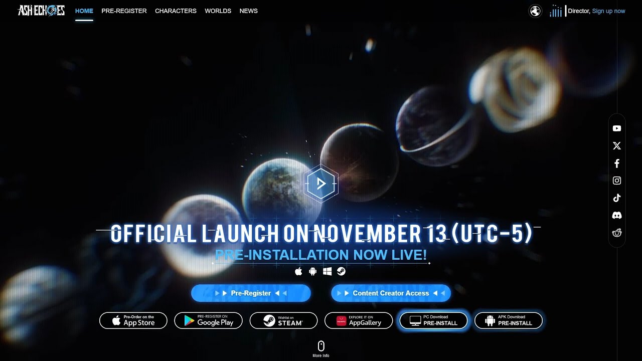 Ash Echoes (PC)(English) #2 Pre-load now open 14/11 #ashechoes - YouTube