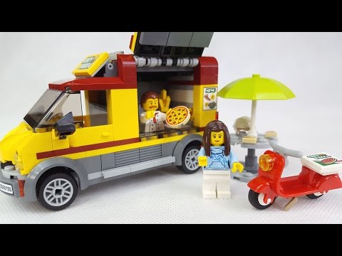 Lego City 60150 Foodtruck Van Pizza Speed Build Stop Motion - YouTube