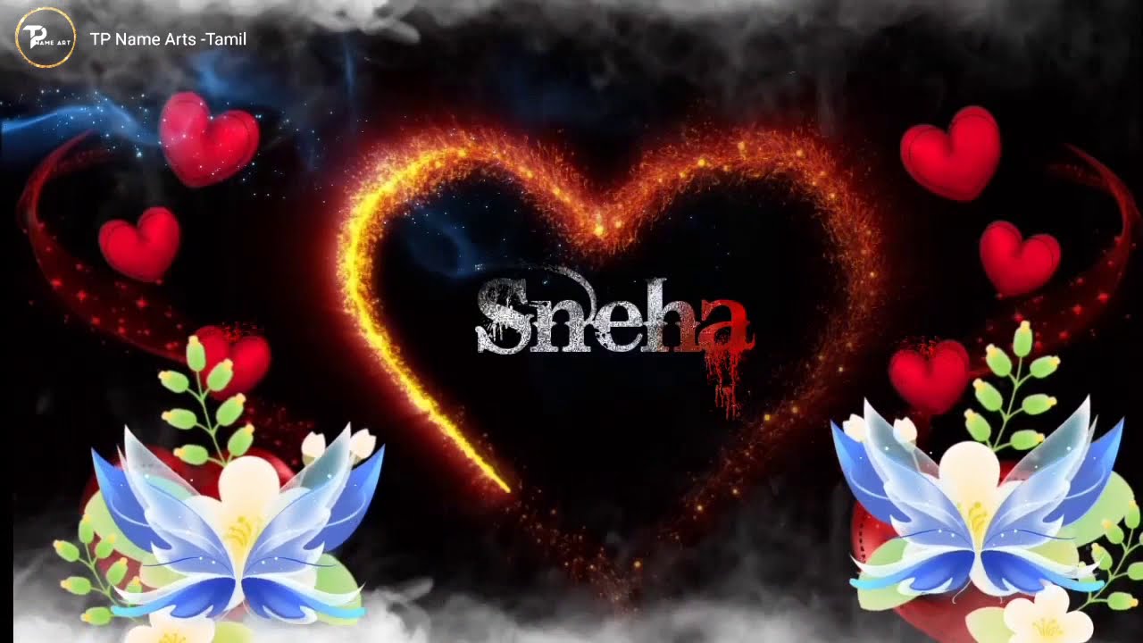 I Love You Sneha Name Wallpaper