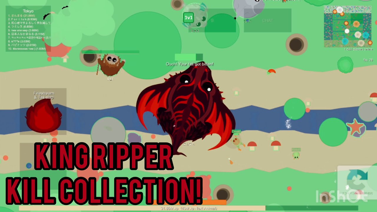 King Ripper Kill Collection // 1v1 with King Ripper【mope.io】Tokyo Japan ...