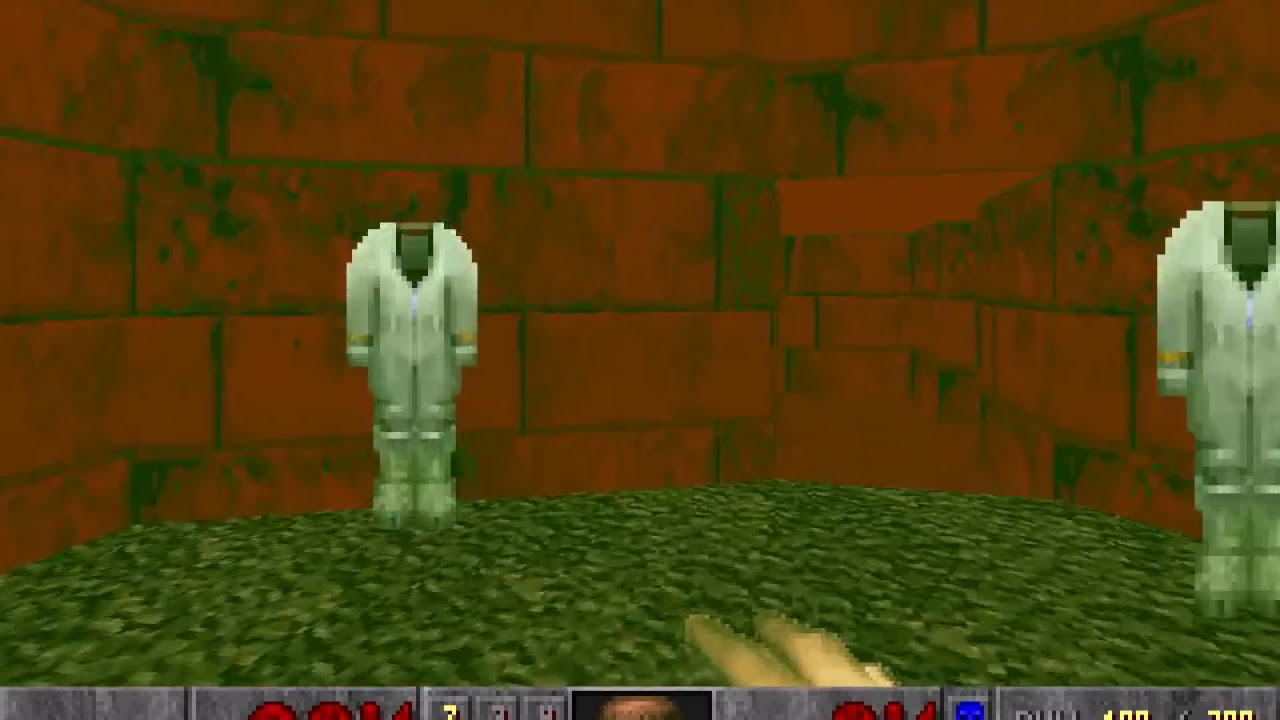 Doom level E3M7, Gate to Limbo: Keys & exit (example 2) - YouTube