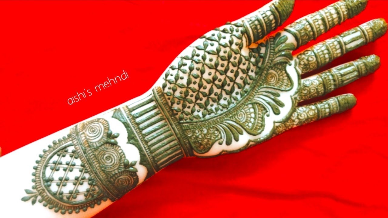 Easy full hand bridal mehndi design/font hand bridal mehndi design ...