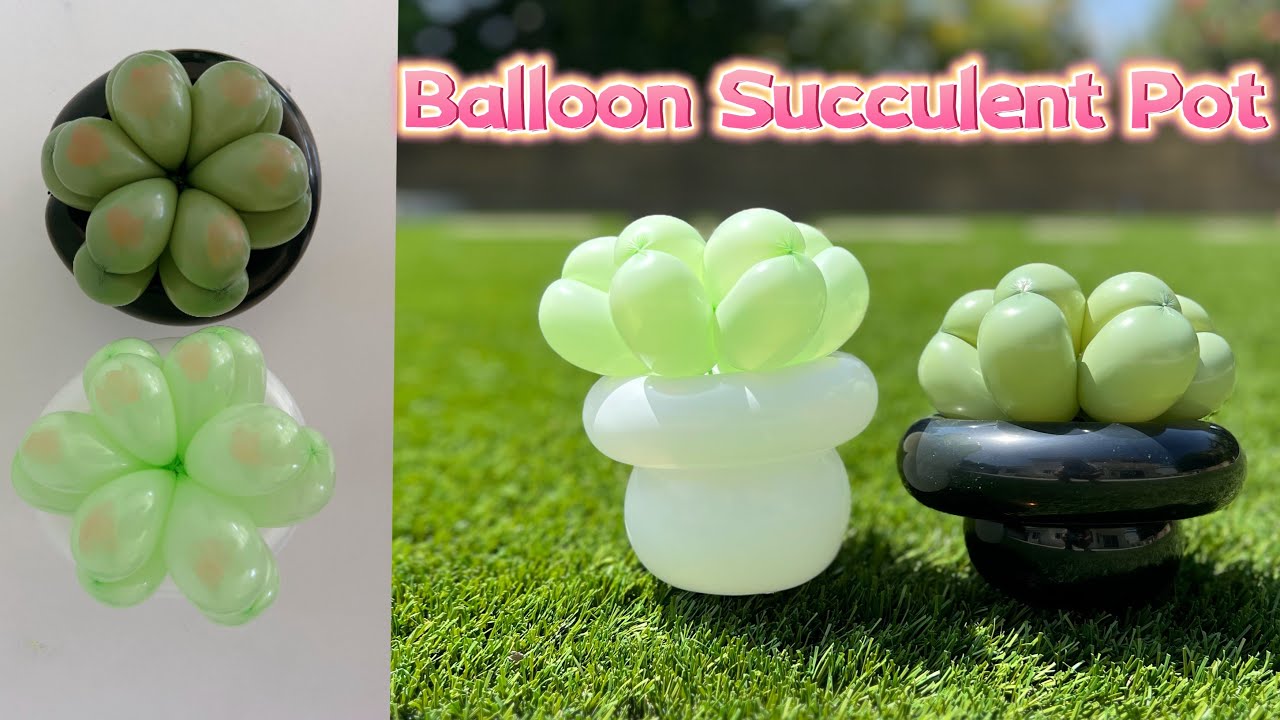 Easy DIY: How to Make Adorable Succulent Planters with Balloons in 4 ...