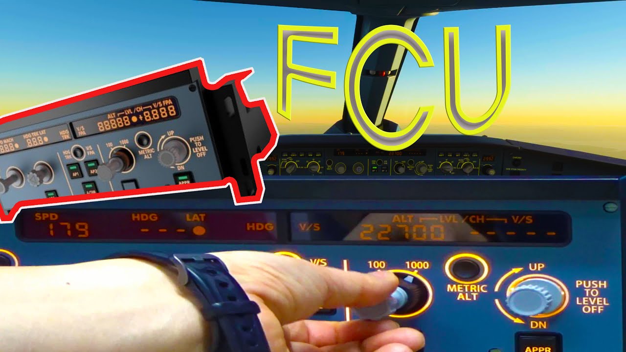 💥실재 FCU 작동해보기, 속도 해딩값 고도 speed heading altitude using the actual FCU ...