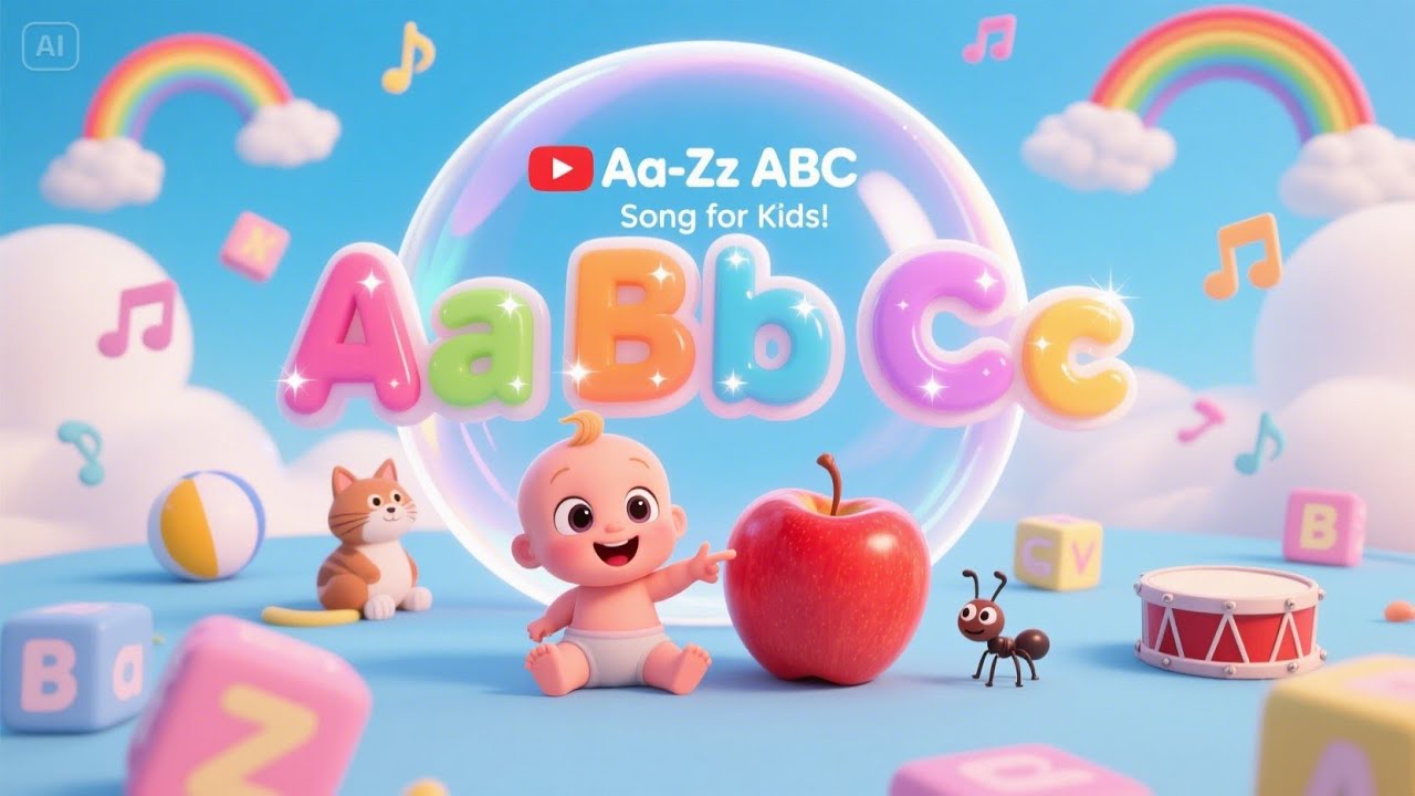 ABC Song for Kids 👶 | Aa-Zz Repeating Alphabet Song | Learn Letters ...
