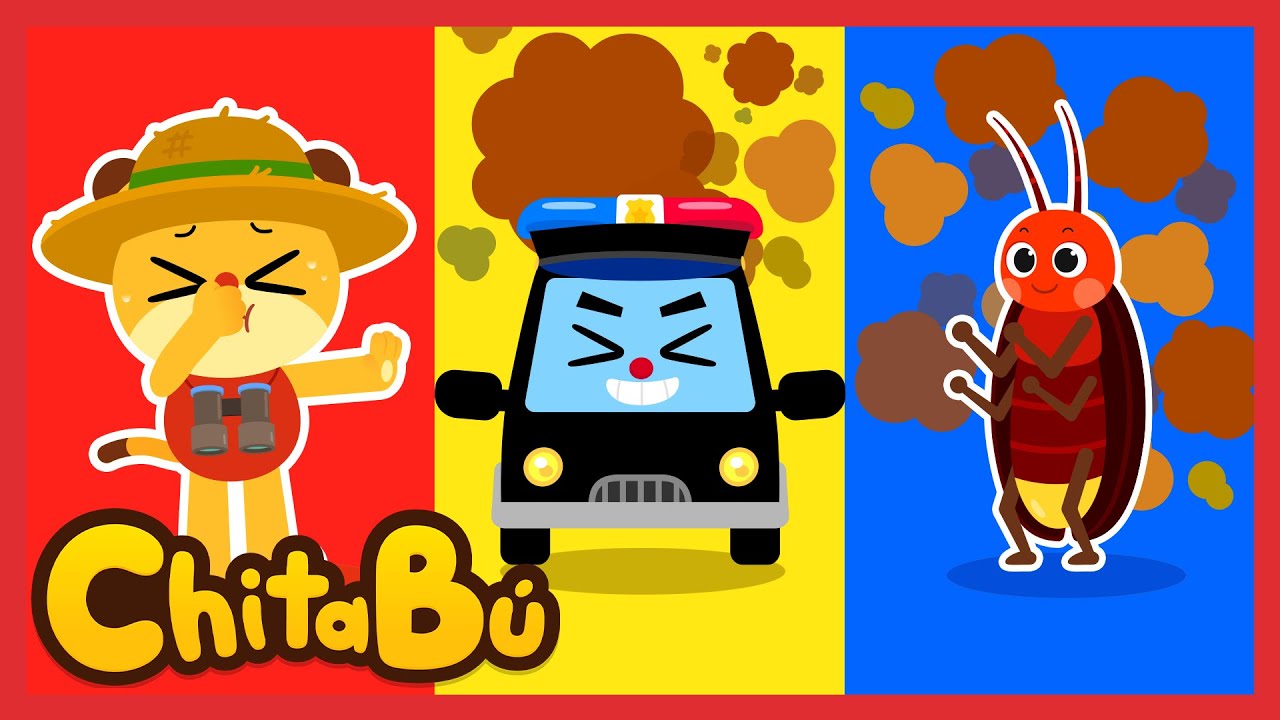 ¿A qué huele? 🚓💨Gases de autos | Colas de Animales y Dinosaurios | # ...