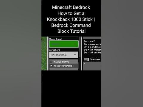 Minecraft | Bedrock Command Block Tutorial #shorts - YouTube