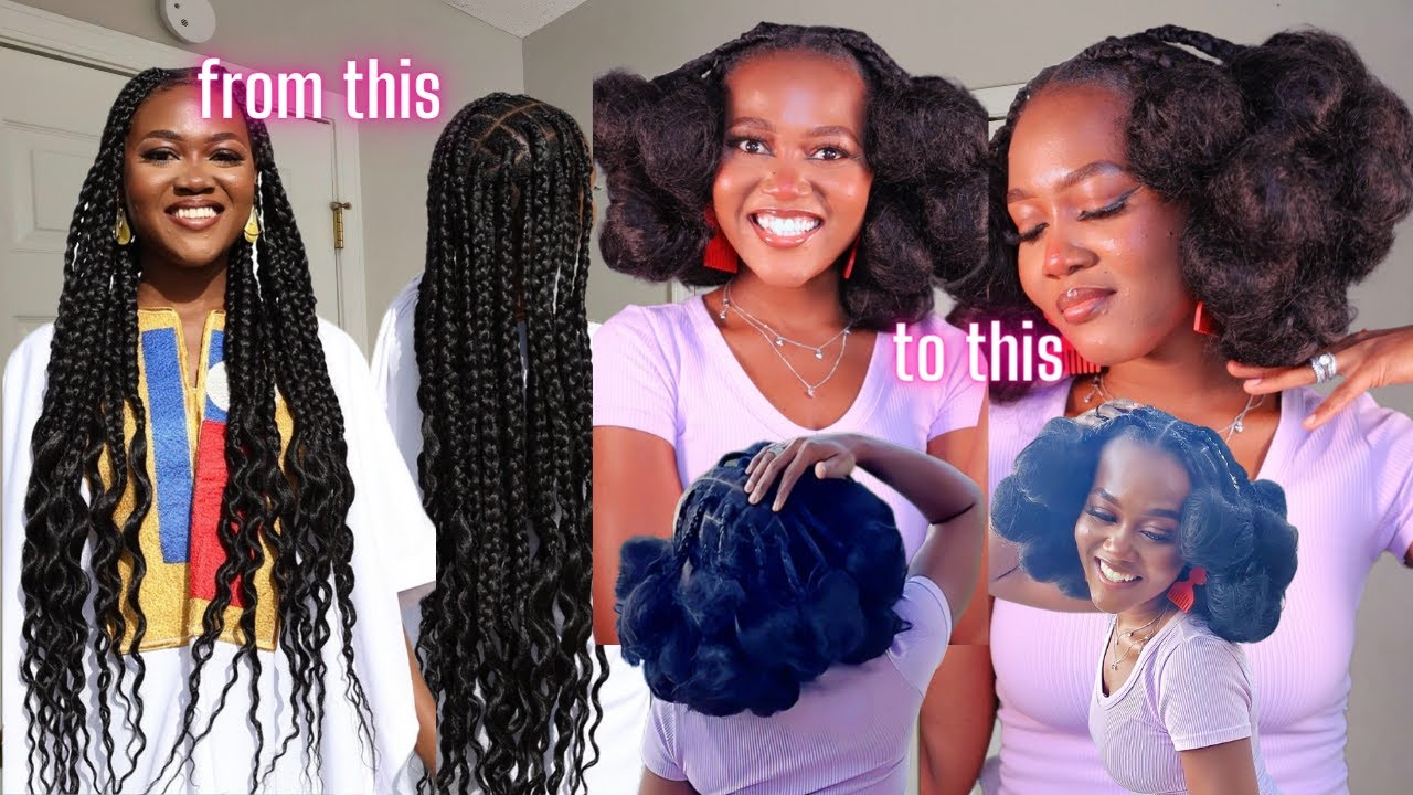 EASY Puff Braids Tutorial. All you need is a comb 😊 - YouTube