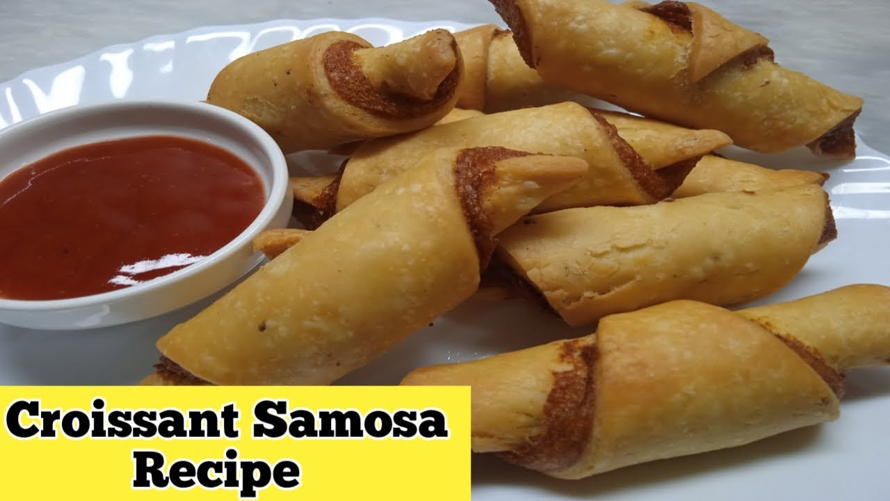 Potato Samosa Roll Recipe In New Style | Aloo Samosa Roll | Croissant ...