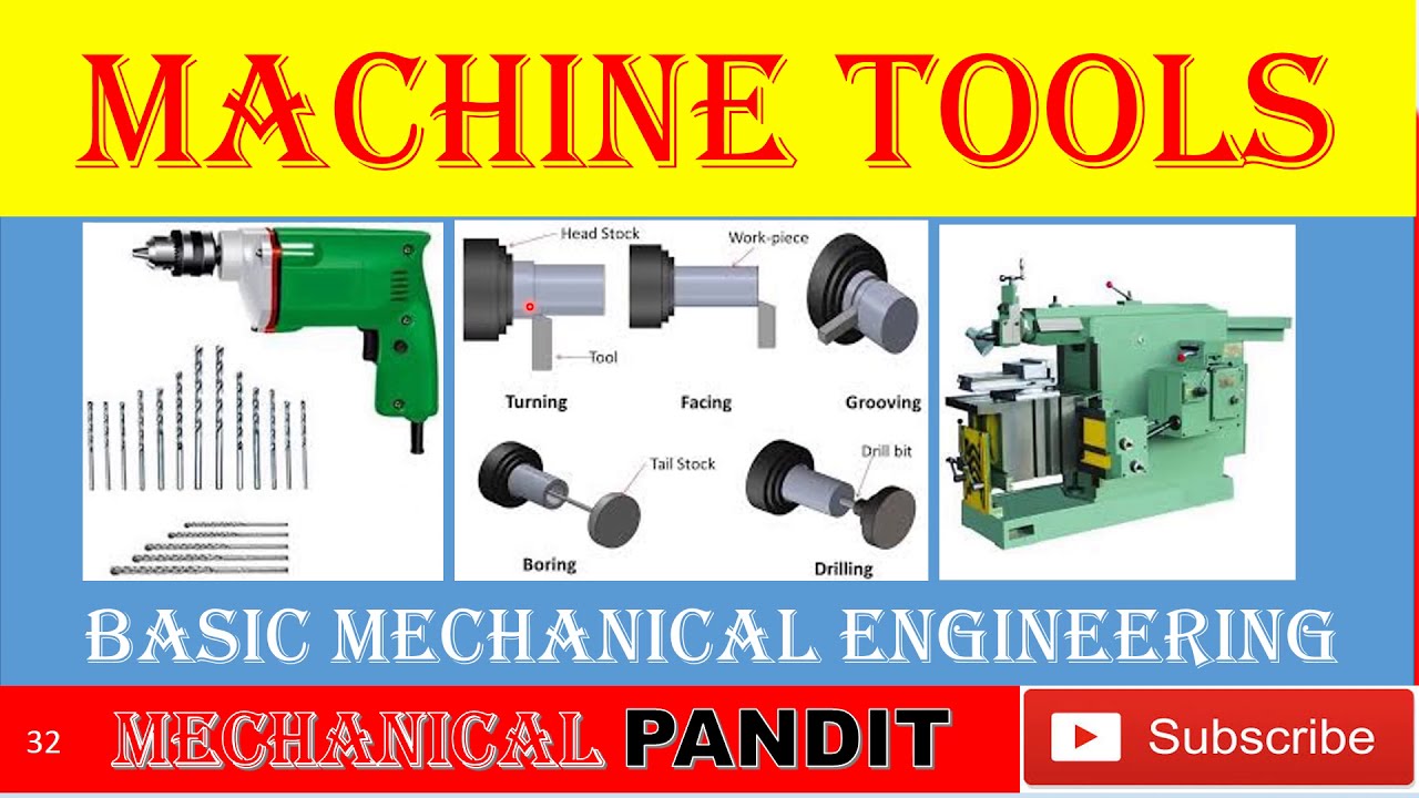 BME (Lecture 32) Machine Tools - YouTube