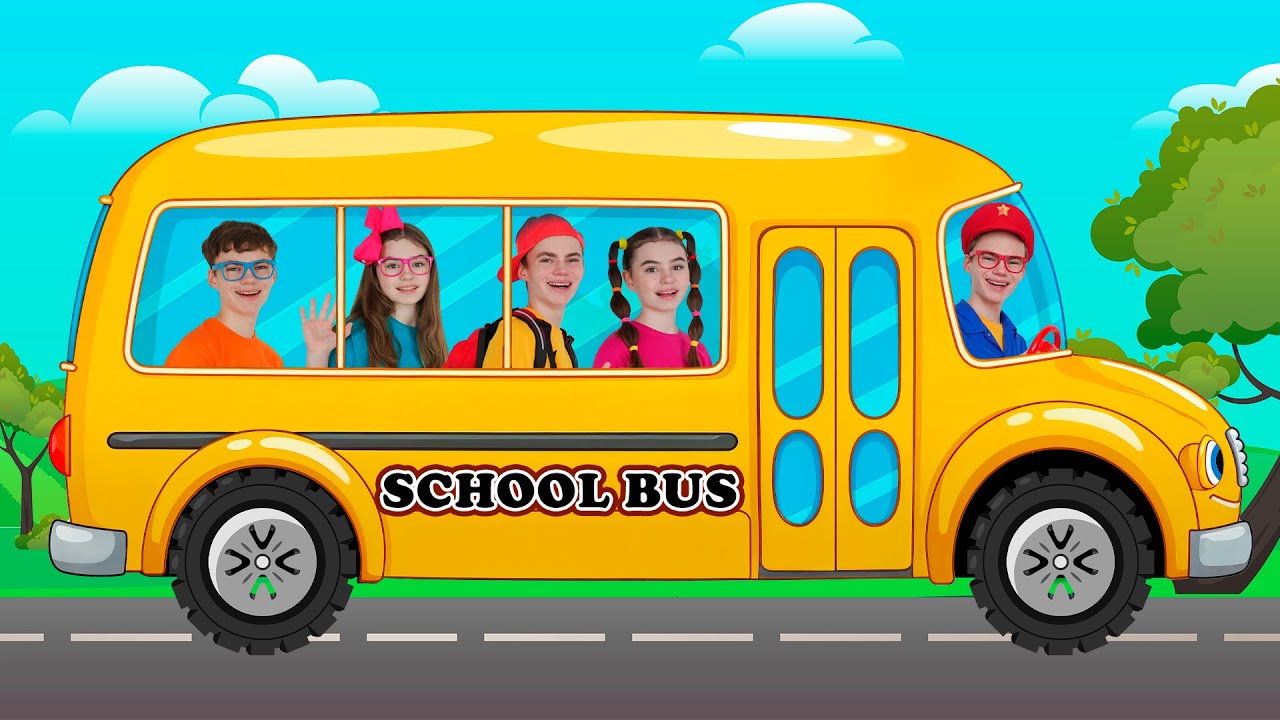 Wheels on the Bus Back To School 🚌 Nursery Rhymes & Kids Songs | Nick ...