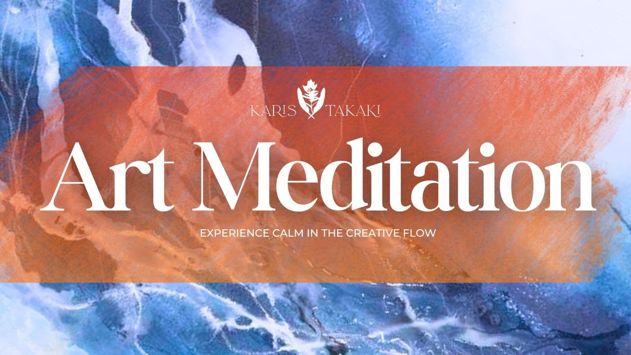 Visual Art Meditation 7 | Soothing Abstract Painting Demonstration ...