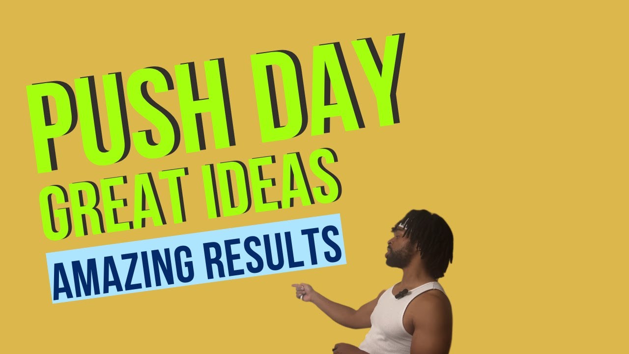 Upper Body Push Day Workout | Strength Training Tips for Beginners ...
