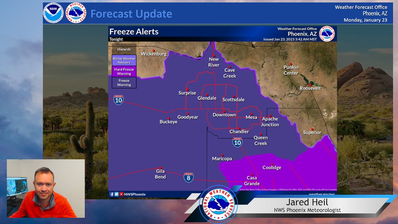 1/23 Phoenix Weather Briefing: Wind, Snow, Cold Impact the Southwest ...