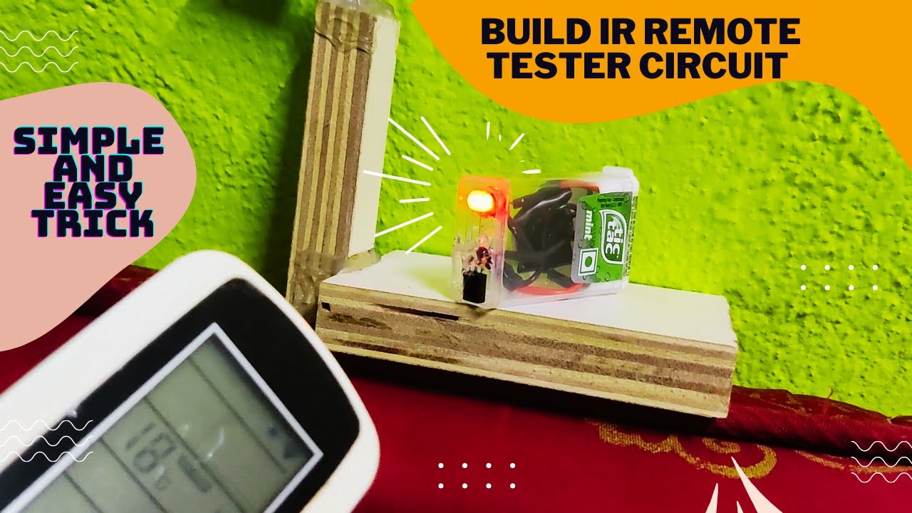 IR REMOTE TESTER | build IR REMOTE TESTER CIRCUIT | infrared REMOTE ...