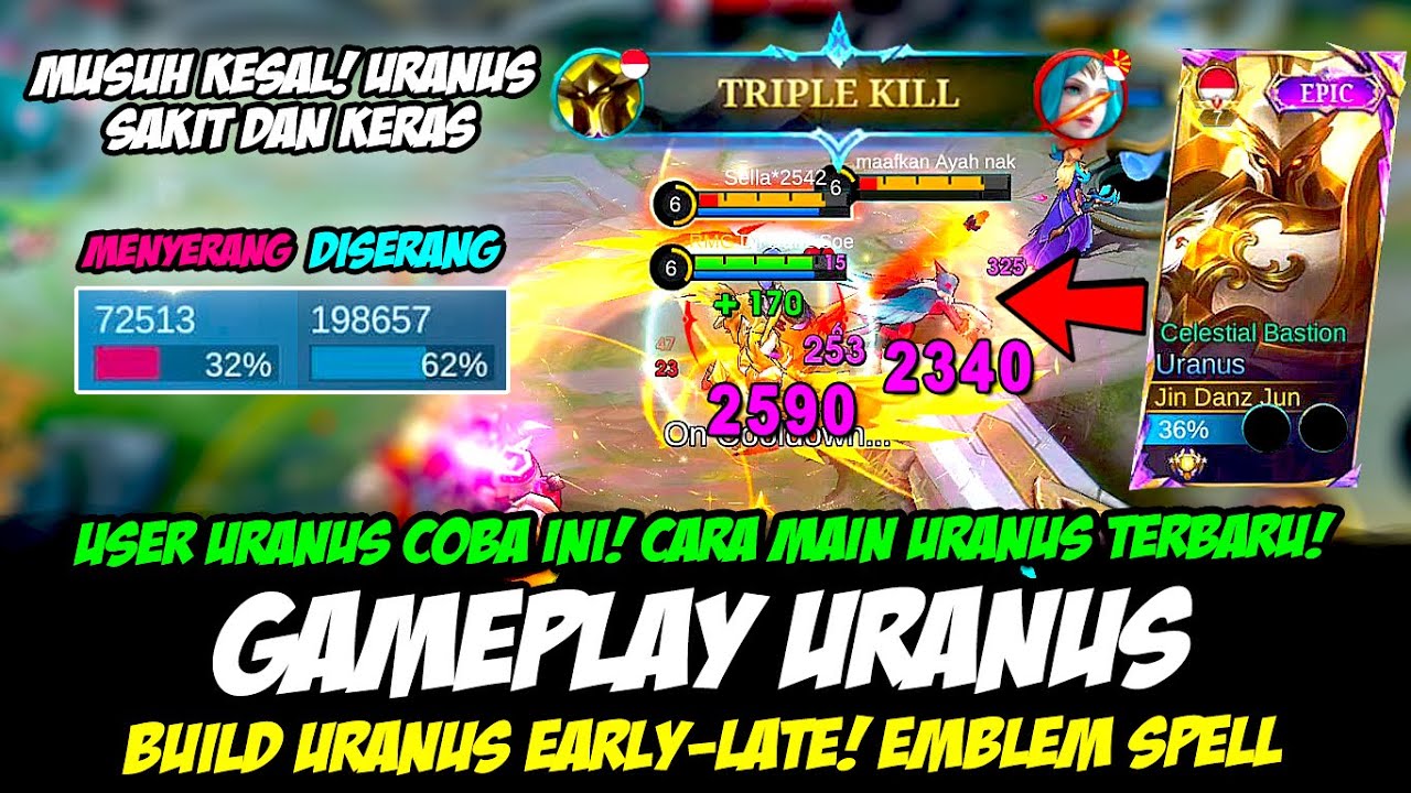 TIPS MAIN URANUS SAKIT DAN KERAS + URANUS NO RECALL BUILD URANUS ...