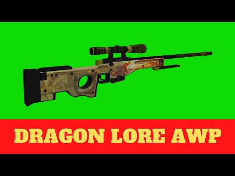 FREE AWP Dragon Lore Sniper VFX Effect | (green screen)