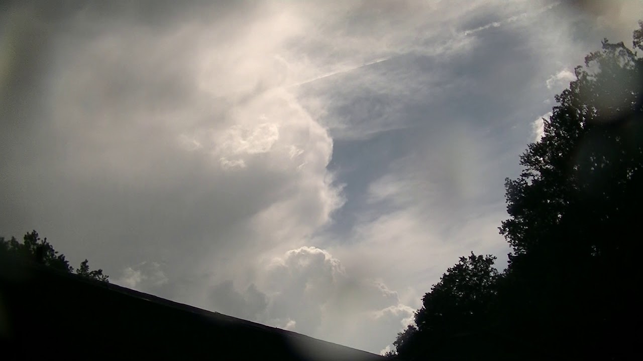 Incoming Storm Clouds, Stormburst opened up overhead - YouTube
