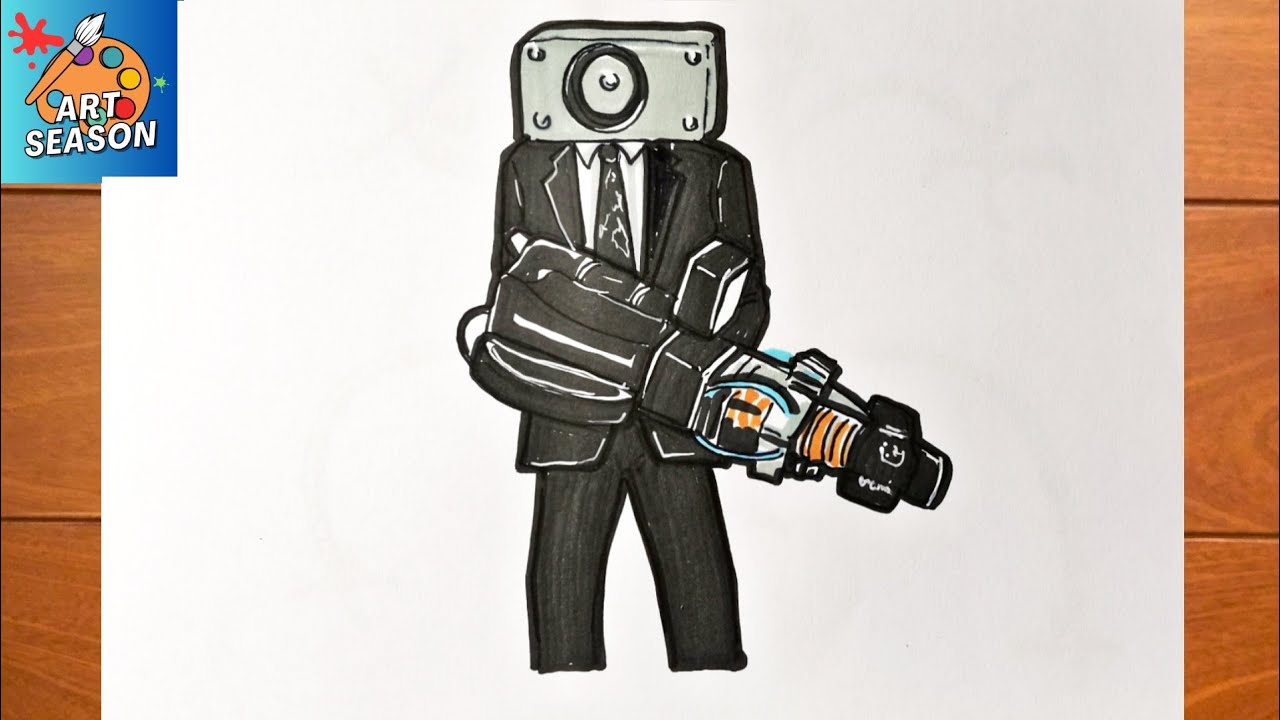 How to Draw Skibidi Toilet Boombox Man Ranged - YouTube