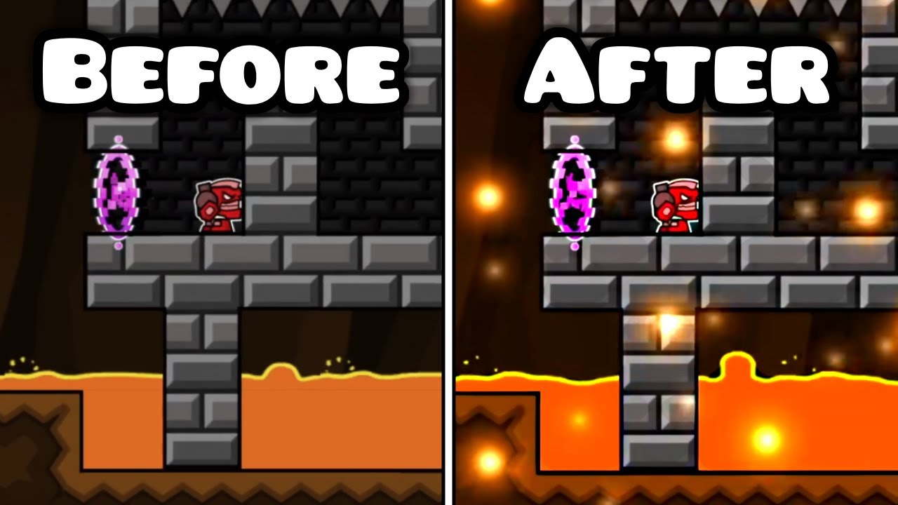 Natural Disasters In Geometry Dash 2.2: Before & After Editing - YouTube