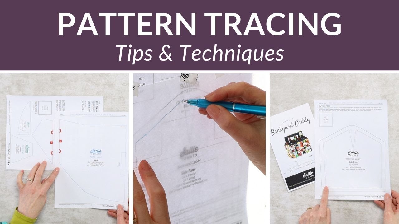 Pattern Tracing Tips & Techniques - YouTube