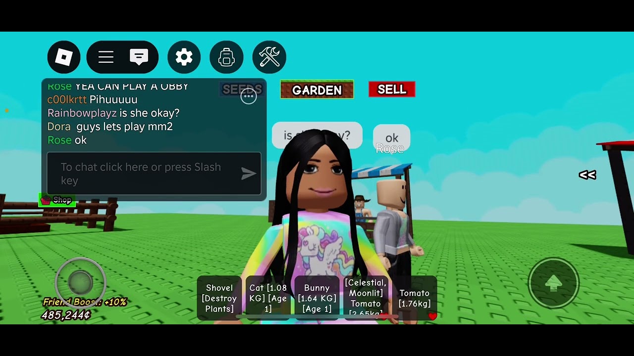 Hey guys I’m playing grow a garden with @ITZ_PIHU_YT - YouTube