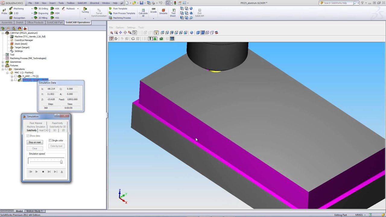 iMachining 3D And HSM The Perfect Combination For Prismatic Parts - YouTube