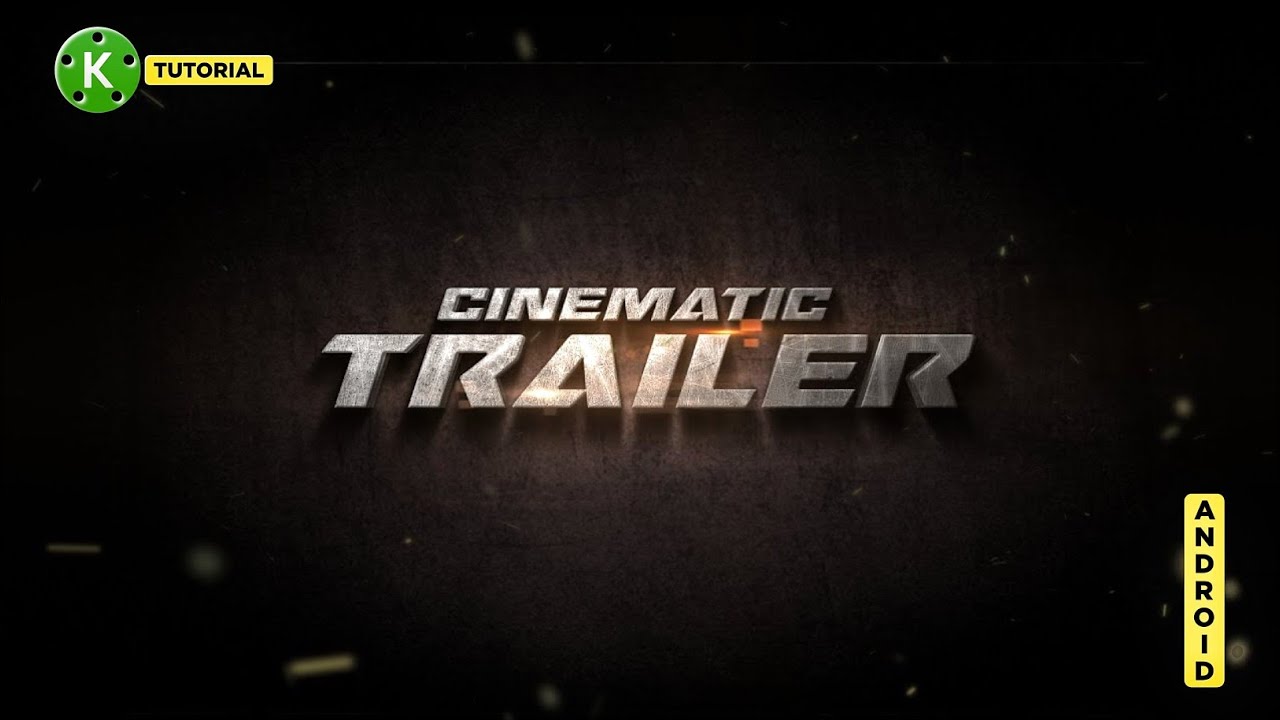 Cinematic Trailer Text in Kinemaster (Tutorial) || Creative Ajit - YouTube